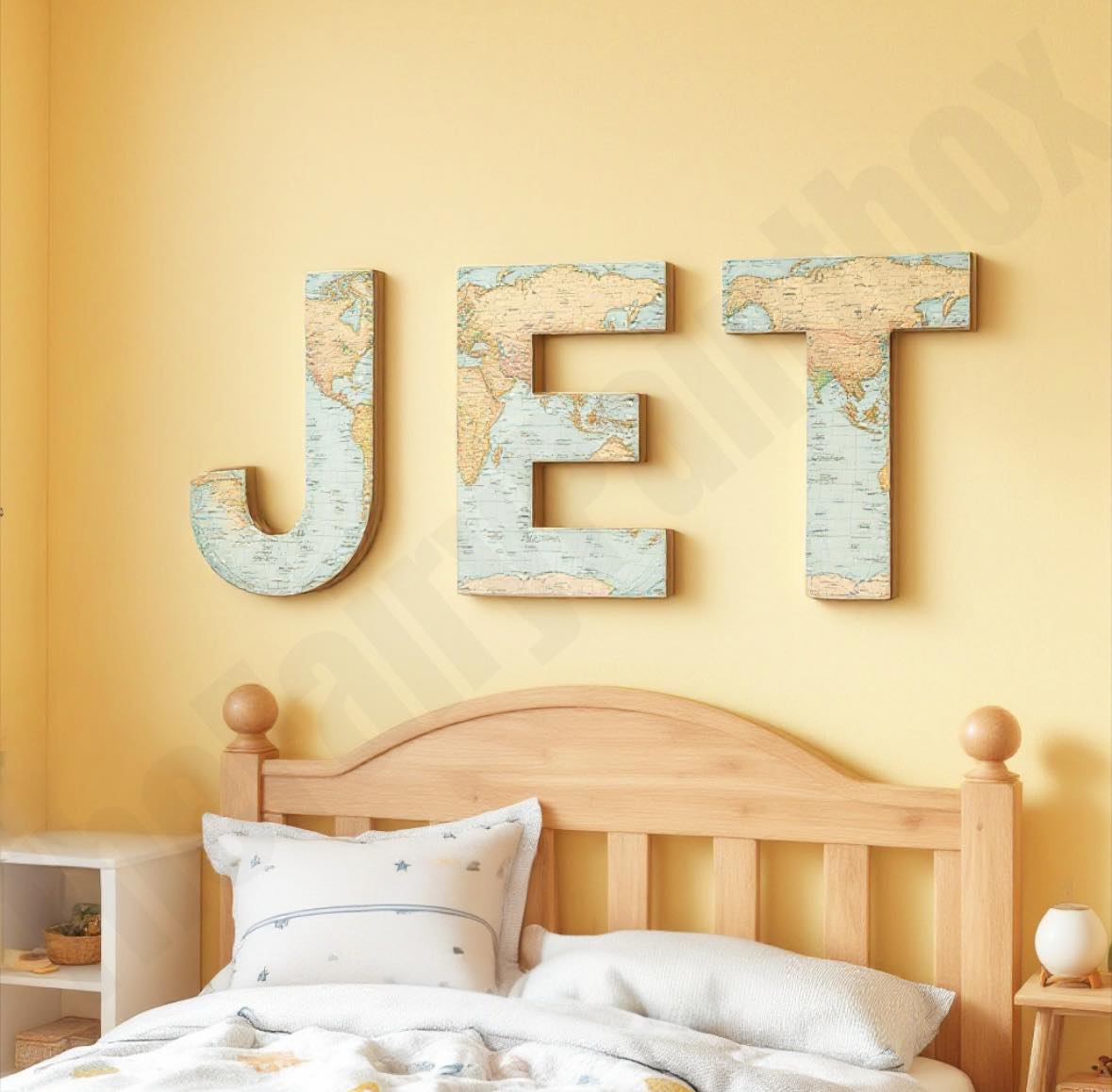 Crafting Personalized World Map Wooden Letters for Your Baby's Nursery ...