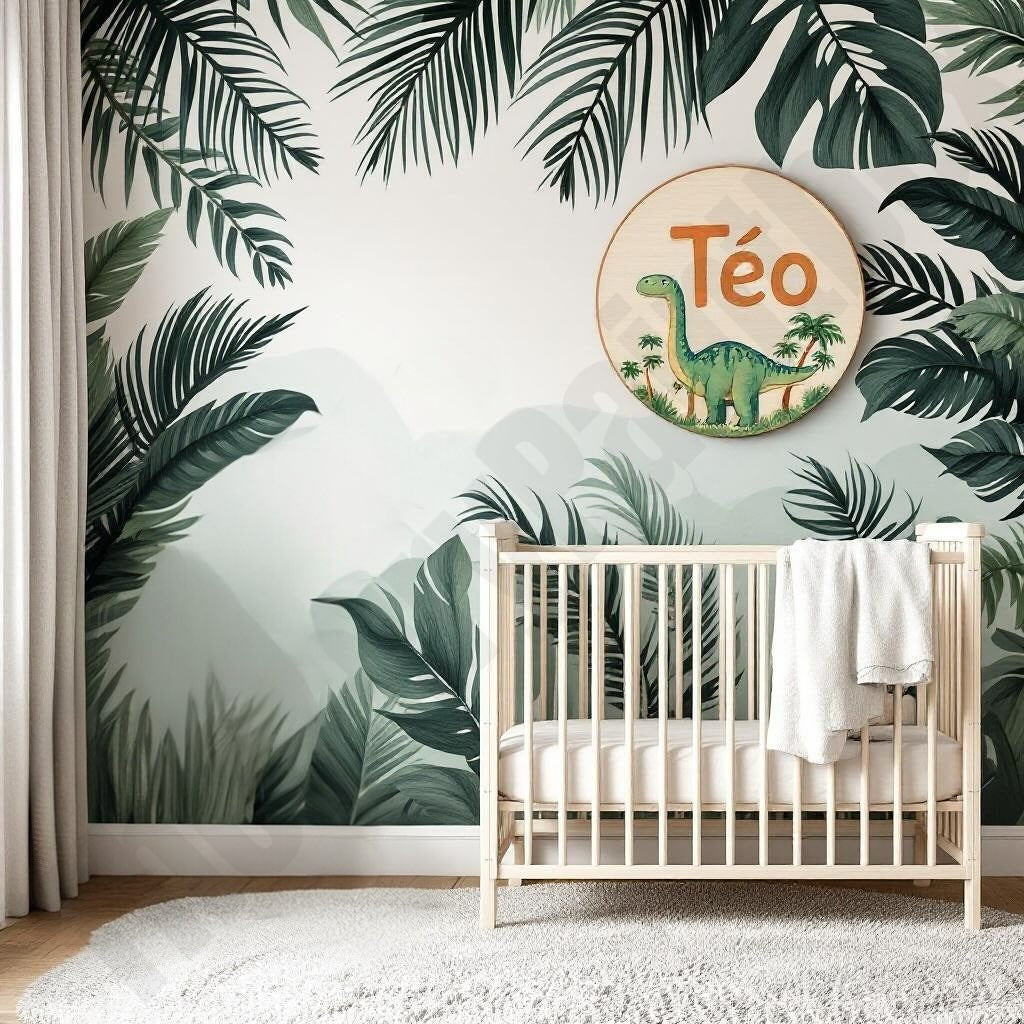 Brontosaurus Dinosaur Baby Nursery Name Sign – TheFairyPaintBox