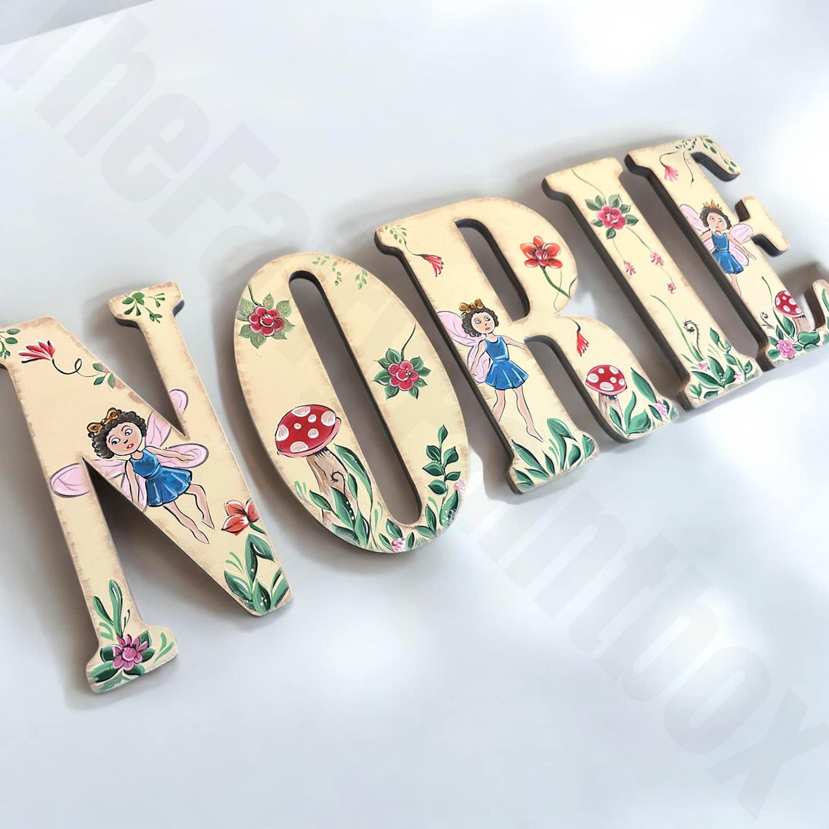Fairy Woodland Baby Nursery Painted Wall Letters – TheFairyPaintBox