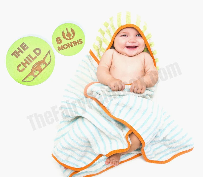 Star Jedi Space Wars Baby Monthly Milestone Prop Signs