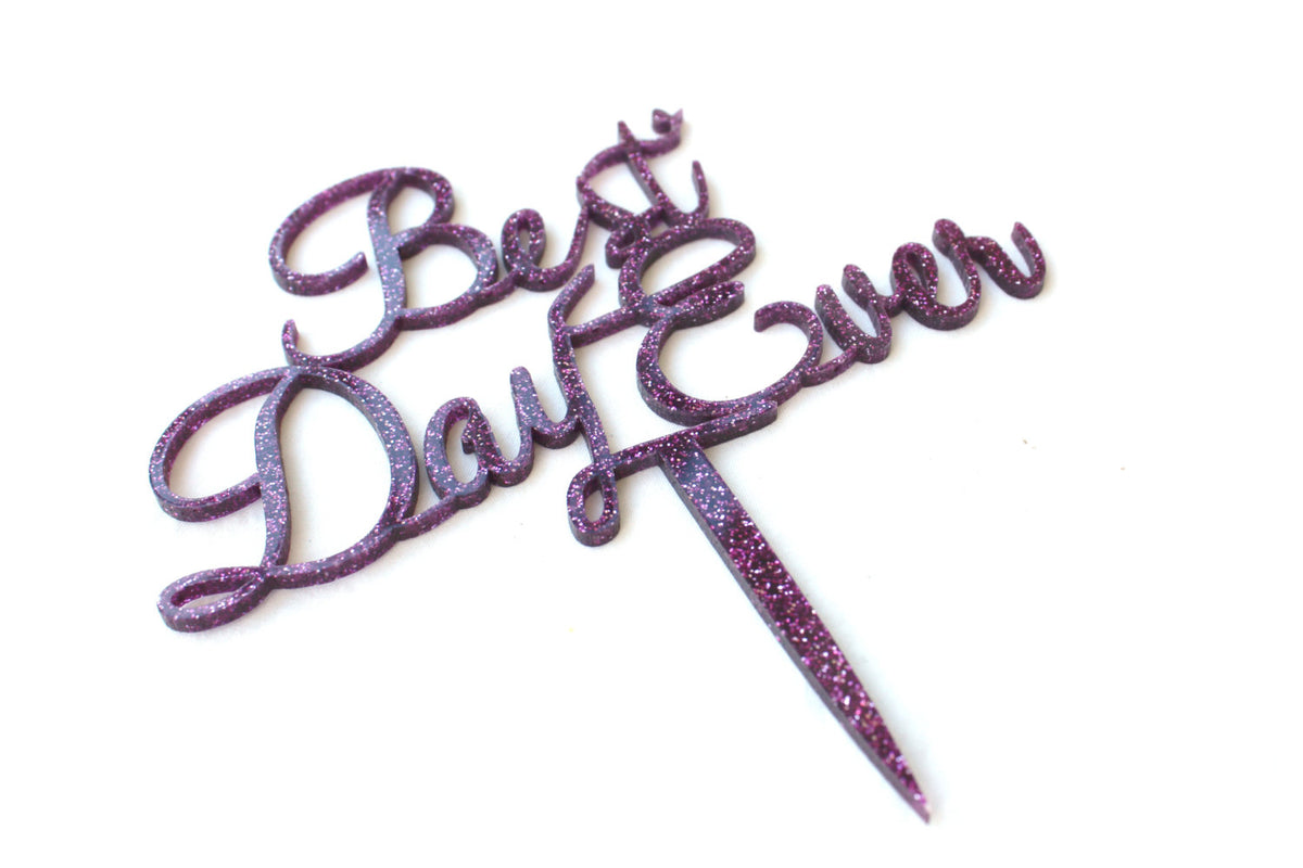 Glamorous Cake Topper Glitter Cake Topper Wedding Cake Topper Cupcake