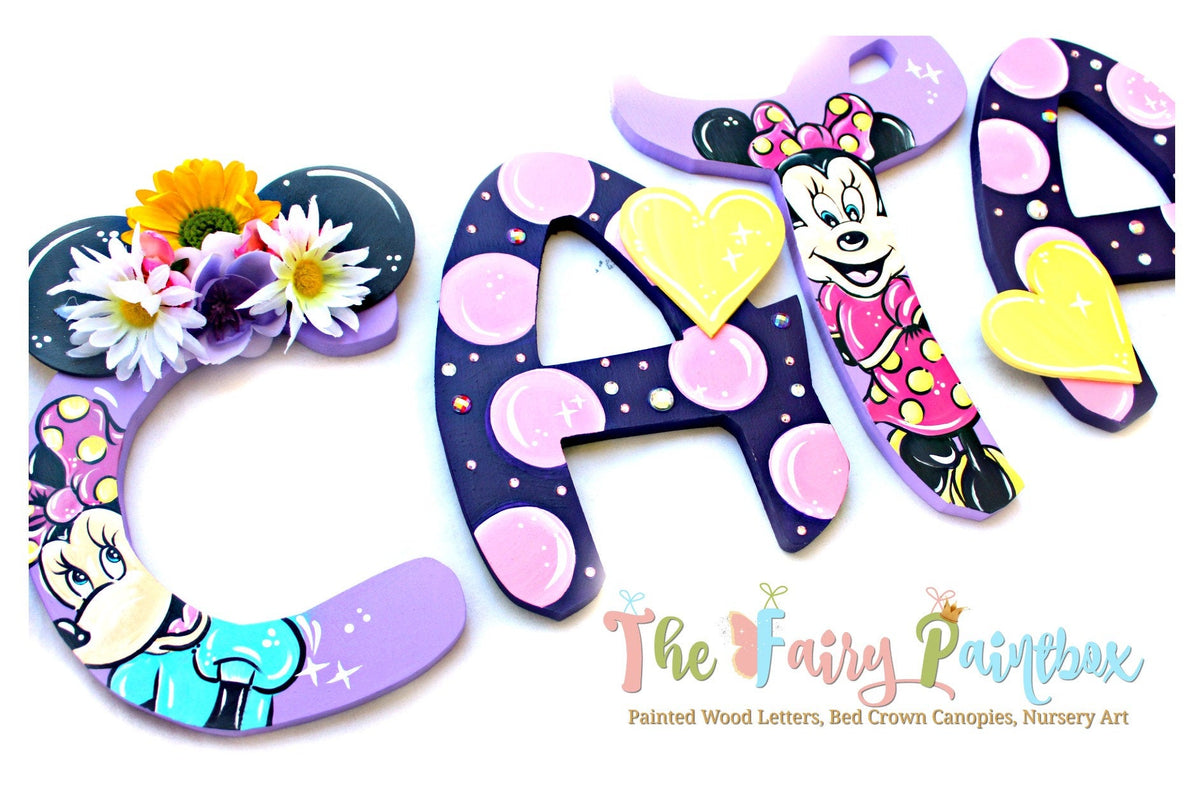 Minnie Mouse Wooden Letters